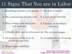 11 Signs That You are in Labor