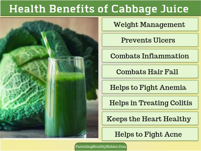 11 Amazing Health Benefits of Cabbage Juice | Parentinghealthybabies
