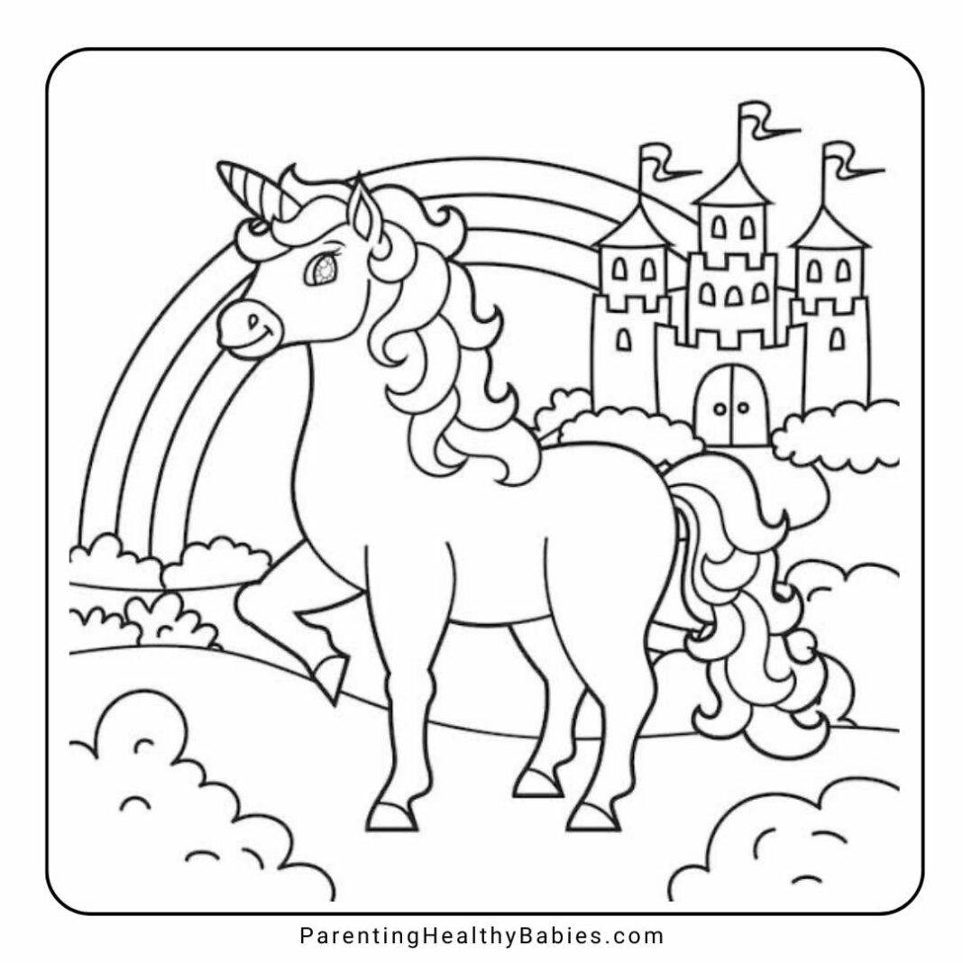 45 Printable Unicorn Coloring Pages